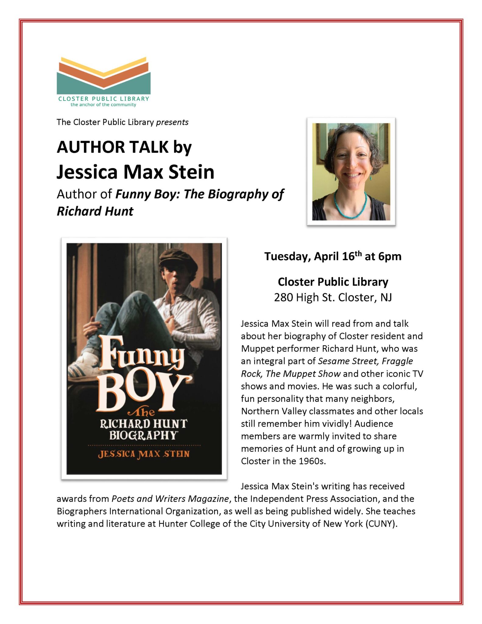 Events | Jessica Max Stein
